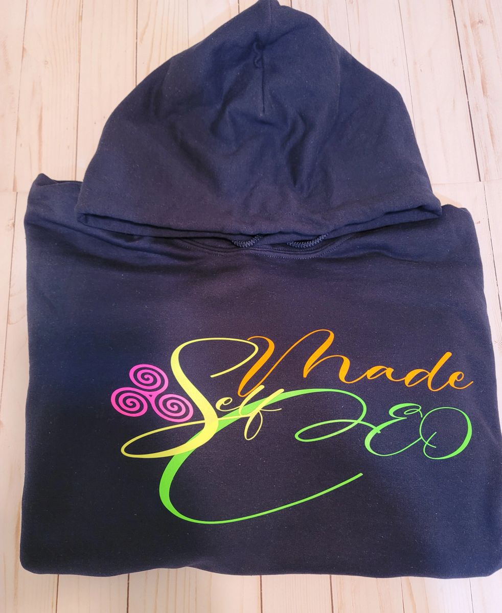 CEO Signature Unisex Adult Hoodie Blue